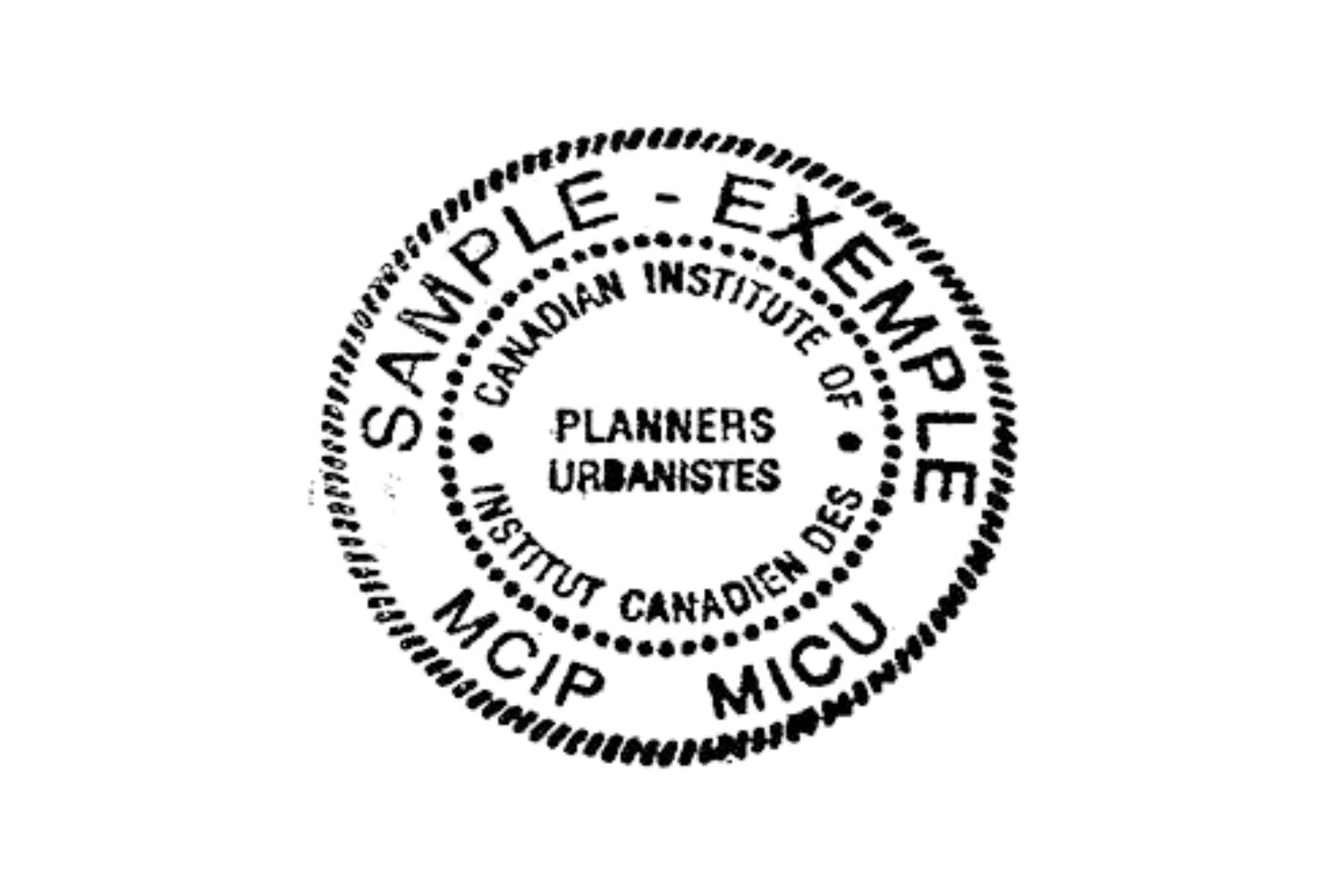 Stamp and Embosser – Canadian Institute of Planners (CIP)